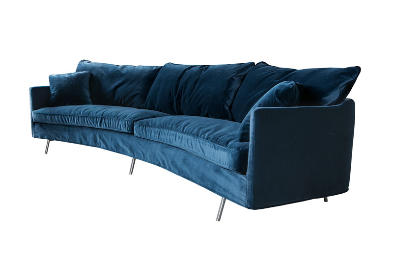 Kaareva sohva Julia Lux 4:n istuttava | Boknäs